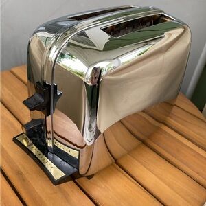 Other | Vintage Chrome Toaster With Black Accents For Decorationdisplay ...